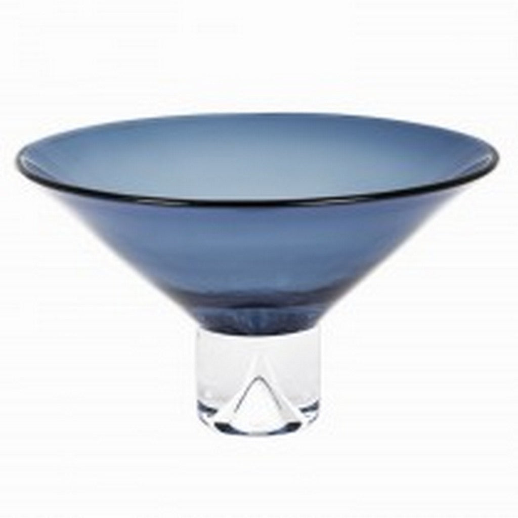 12 Mouth Blown Crystal Midnight Blue Centerpiece Bowl – The Chic Casa
